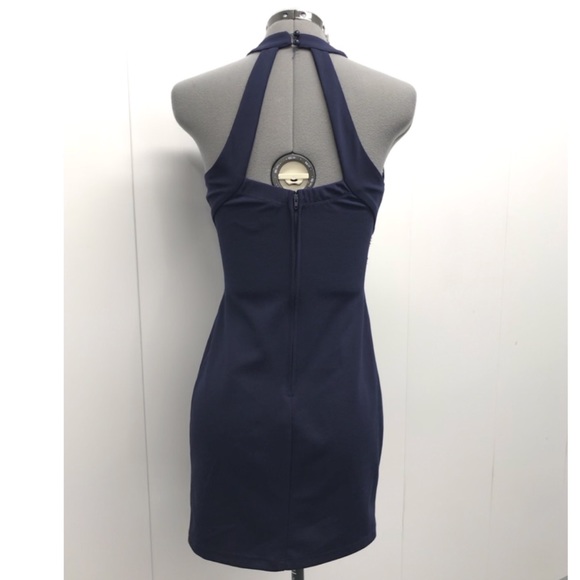 Windsor | Dresses | New Navy Bodycon Embellished Short Party Dress ...